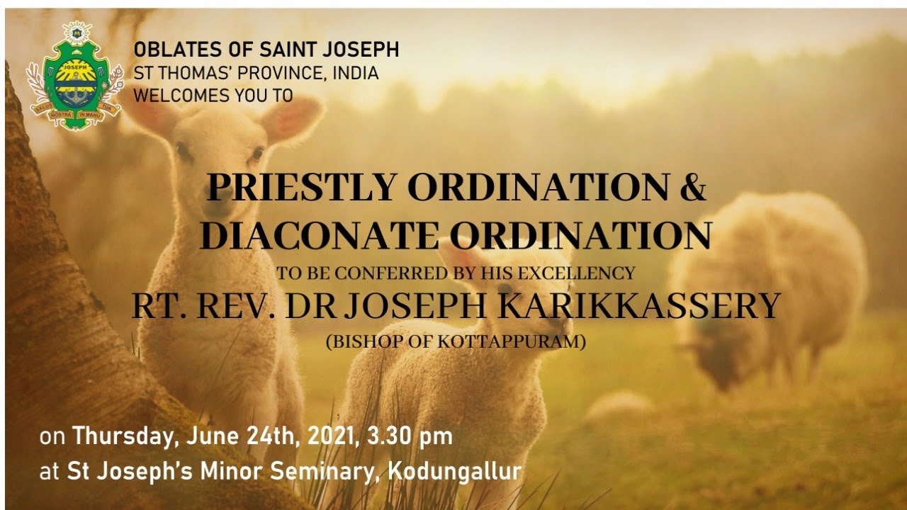 Oblates of Saint Joseph | Priestly Ordination & Diaconate Ordination│St ...