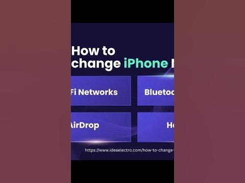 How to change iPhone name - YouTube