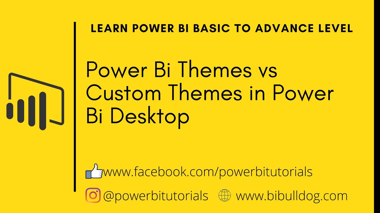 7 - Power Bi Themes vs Custom Themes in Power Bi Desktop - YouTube