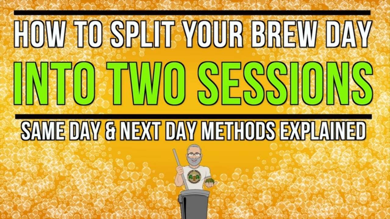 How To Split 1 Beer Brew Into 2 Sessions - 1 or 2 Day Methods - YouTube