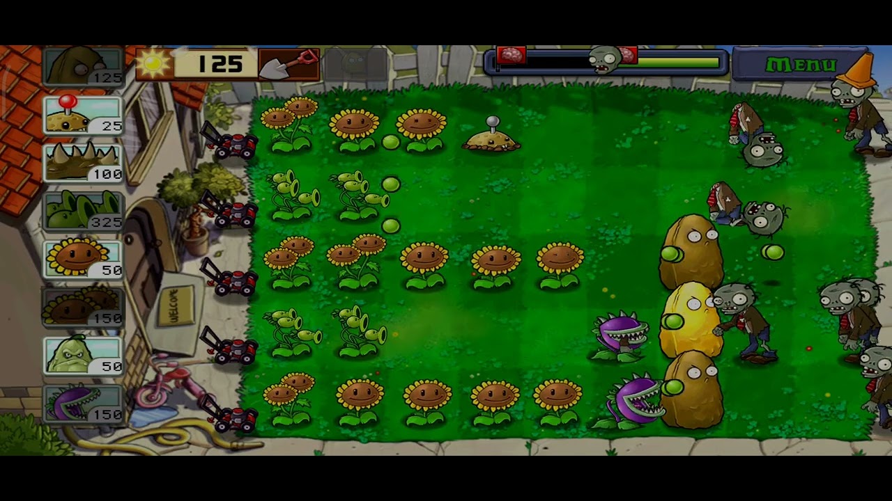 Adventure-2 Day Level-4 | Plants vs. Zombies full HD Gameplay video ...