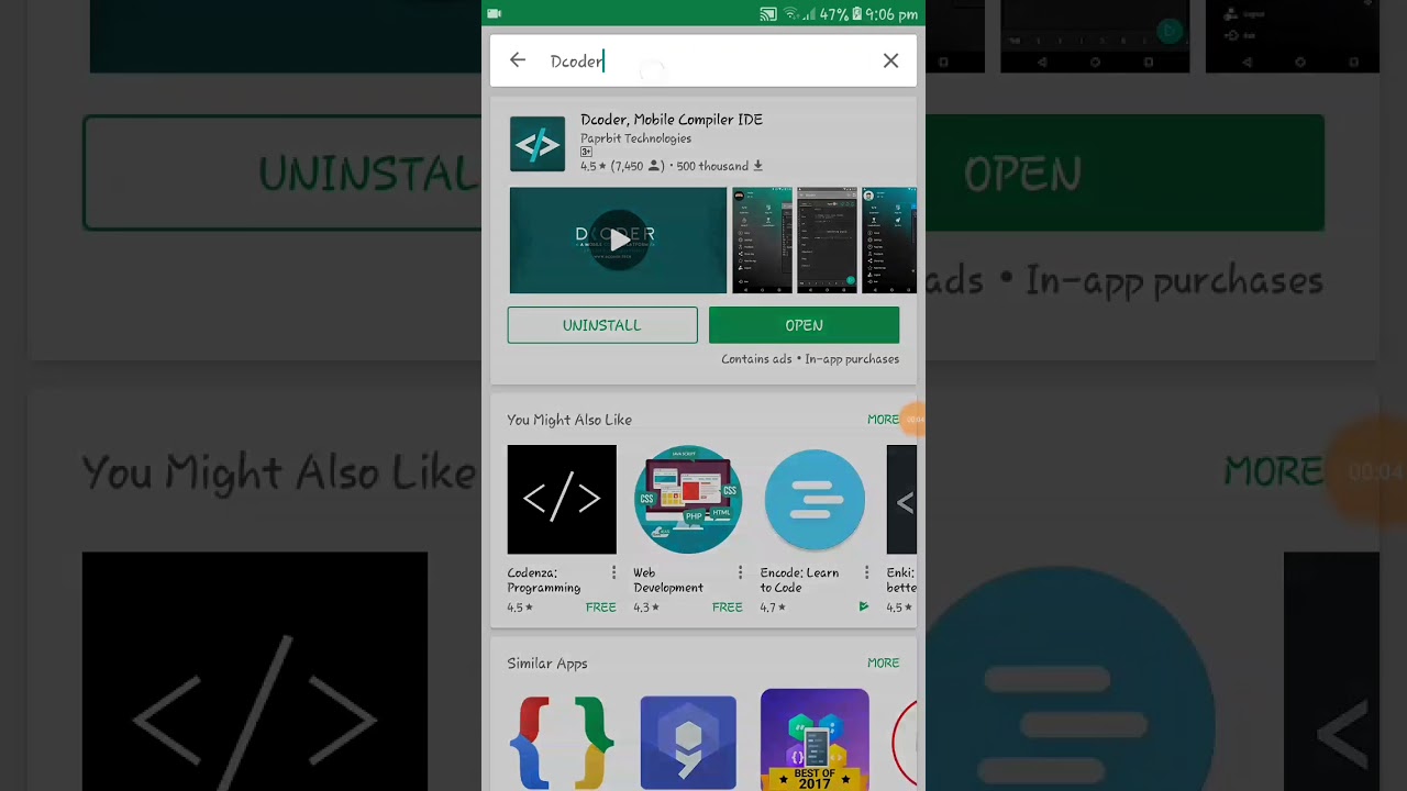 Apps 5- Dcoder - YouTube