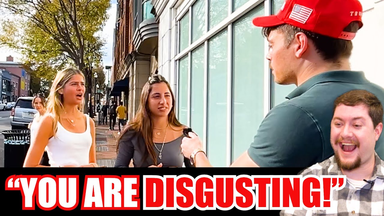 Guy walks through Washington D.C. wearing MAGA hat, what happens next ...