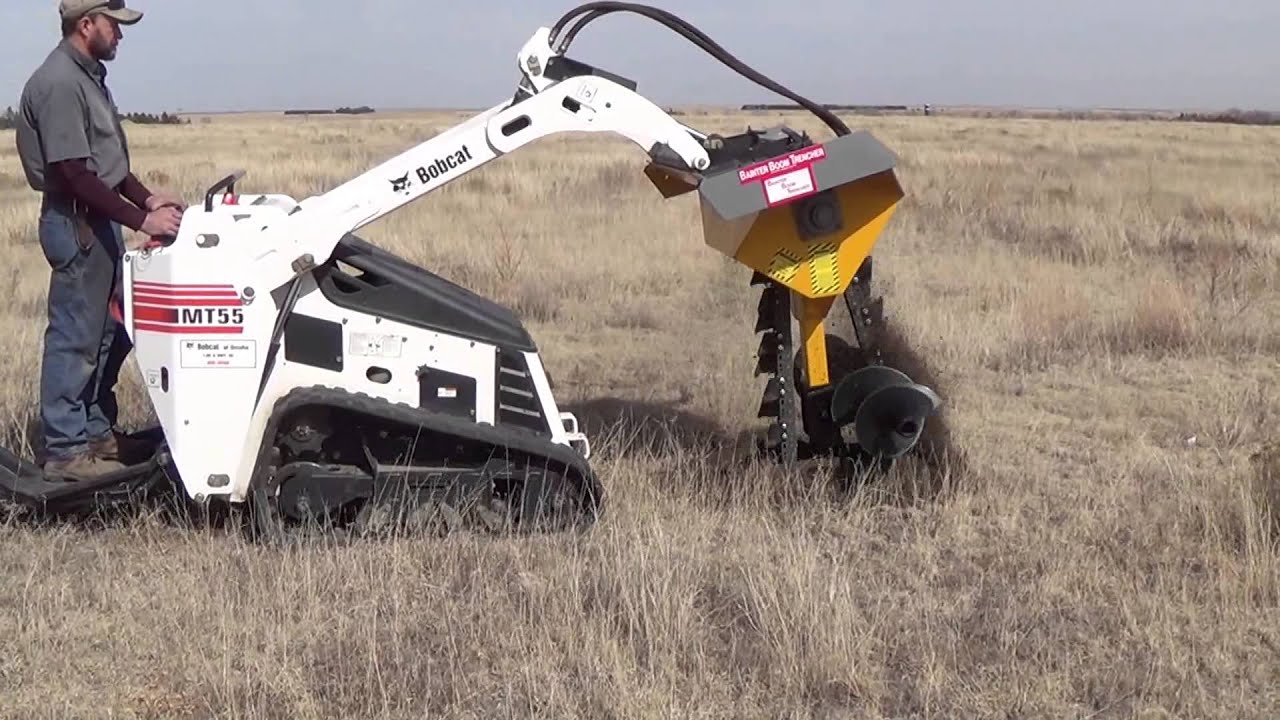 Bainter Walk Behind Mini Trencher - YouTube