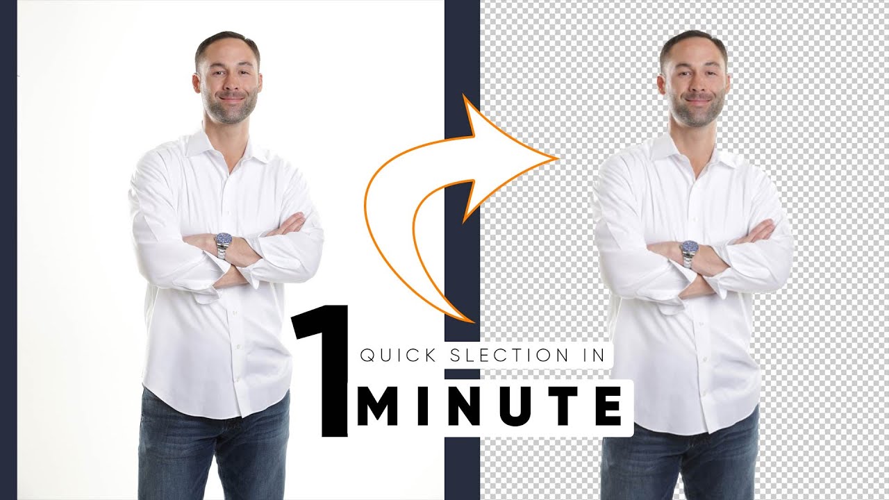 How To Select White Subject On A White Background In Photoshop - YouTube