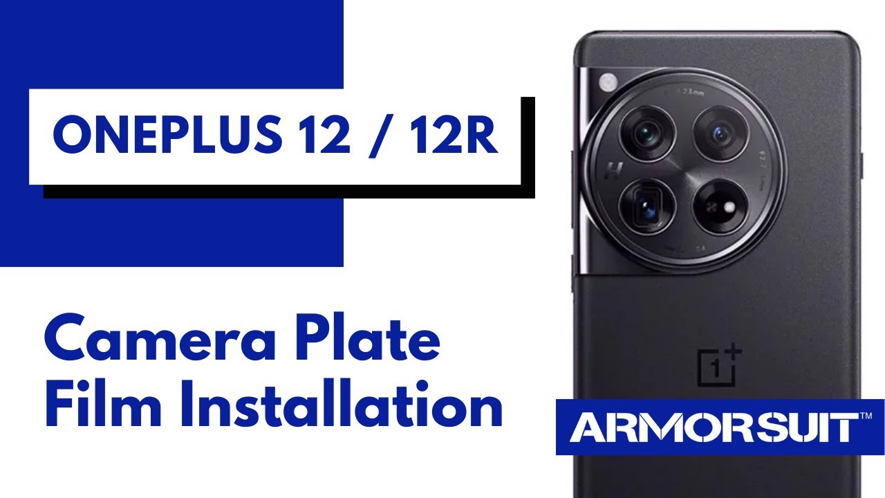 OnePlus 12/12R Camera Plate Protector MilitaryShield Installation Video ...