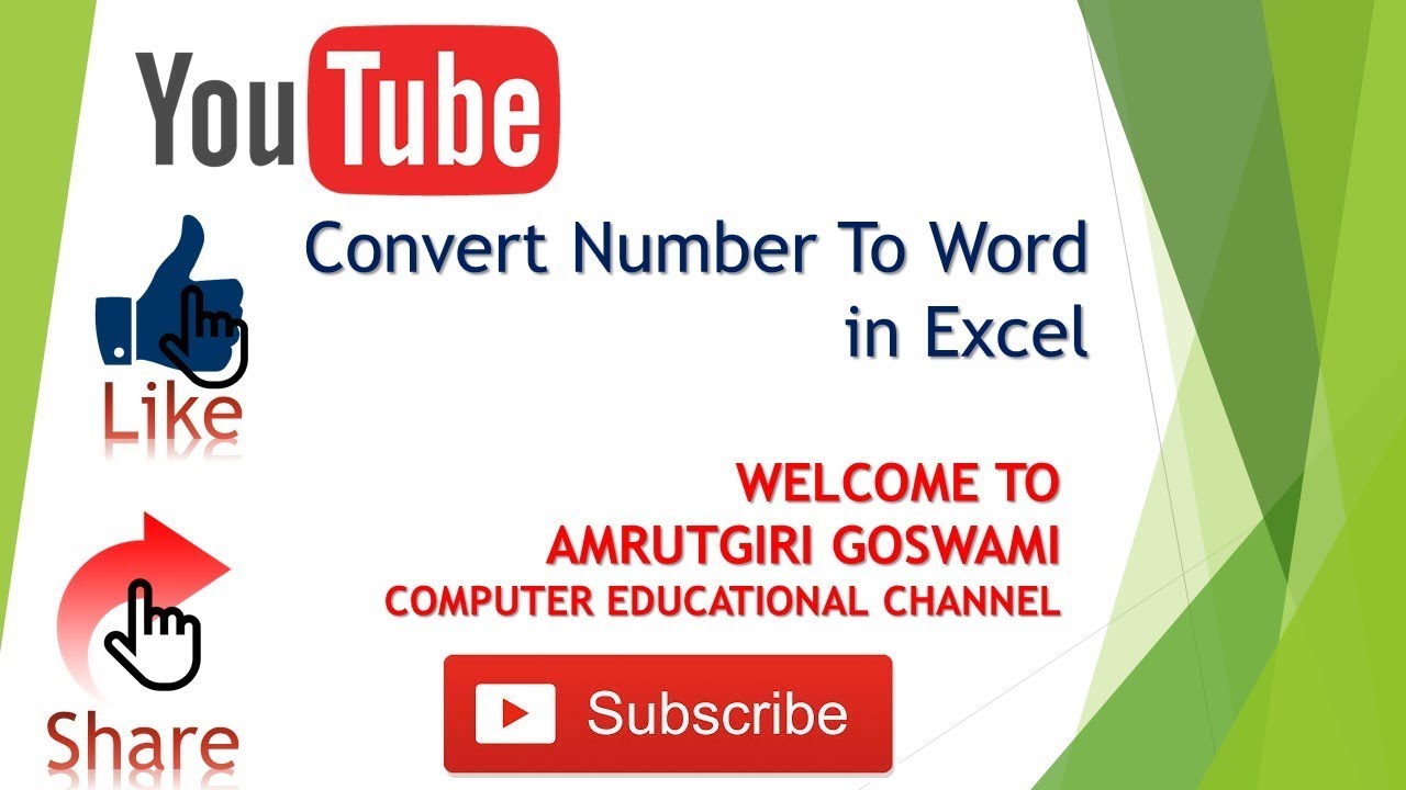 Number To Word Convert Rupees in Gujarati using Excel | apgoswamiinfo ...