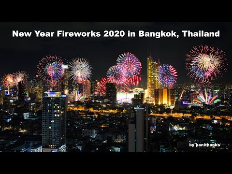 พลุปีใหม่ 2563 | New Year Fireworks 2020 @ICON SIAM, Bangkok, Thailand ...