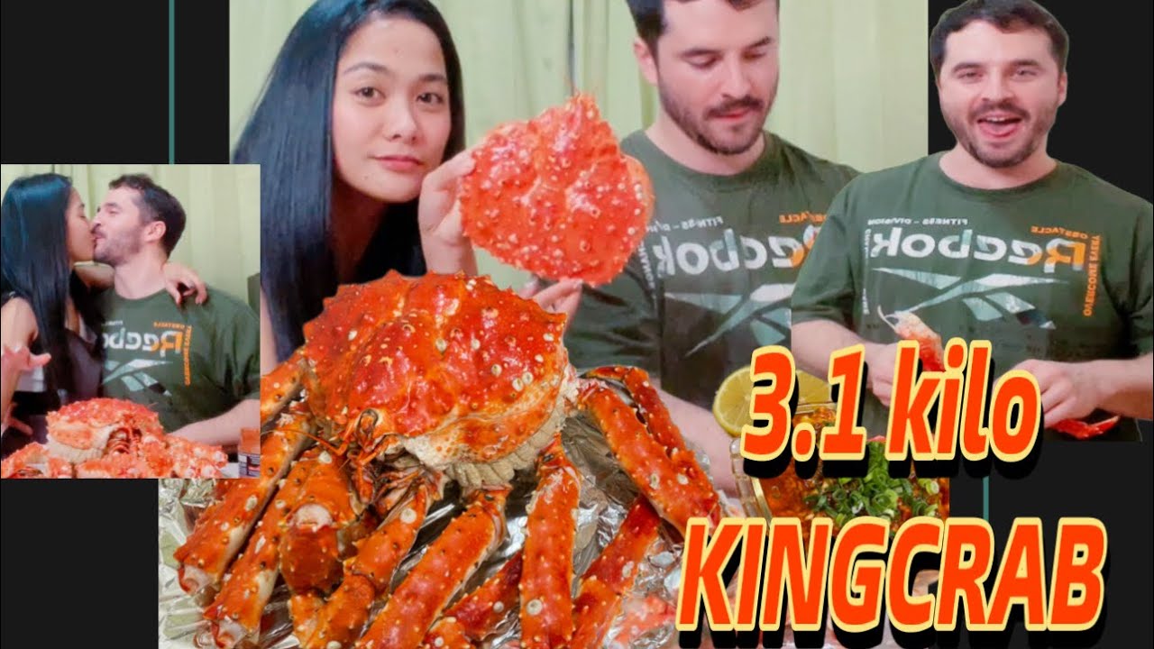3.1 KILO KING CRAB PUTOK BATOK MUKBANG🎌#americanhusband #seafood # ...