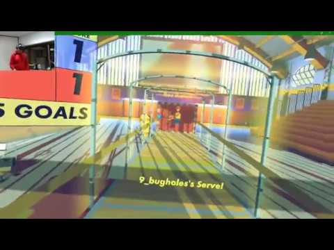 Opponent throws/breaks controller during Paddle Ball - Rec Room VR on ...