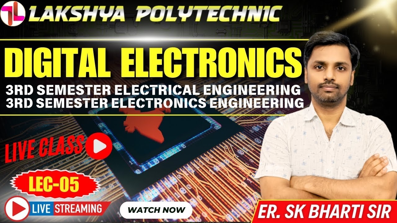 DIGITAL ELECTRONICS | L-5 | 3RD SEM ELECTRICAL & ELECTRONICS | LIVE ...