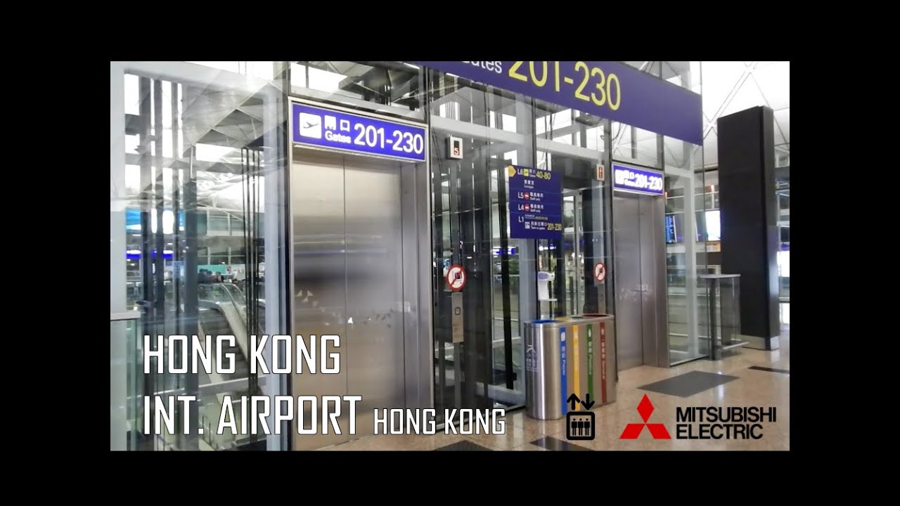 Mitsubishi Traction Elevators at Hong Kong Int. Airport Terminal 1 ...