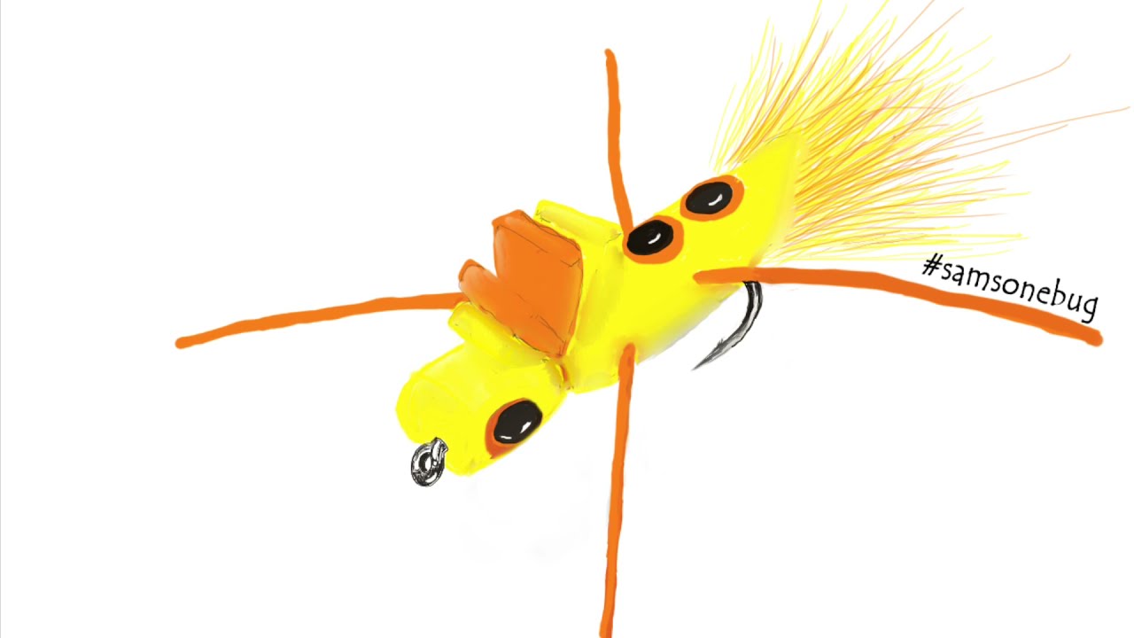 Sam’s One Bug -A durable foam popping bug for fly fishing. - YouTube