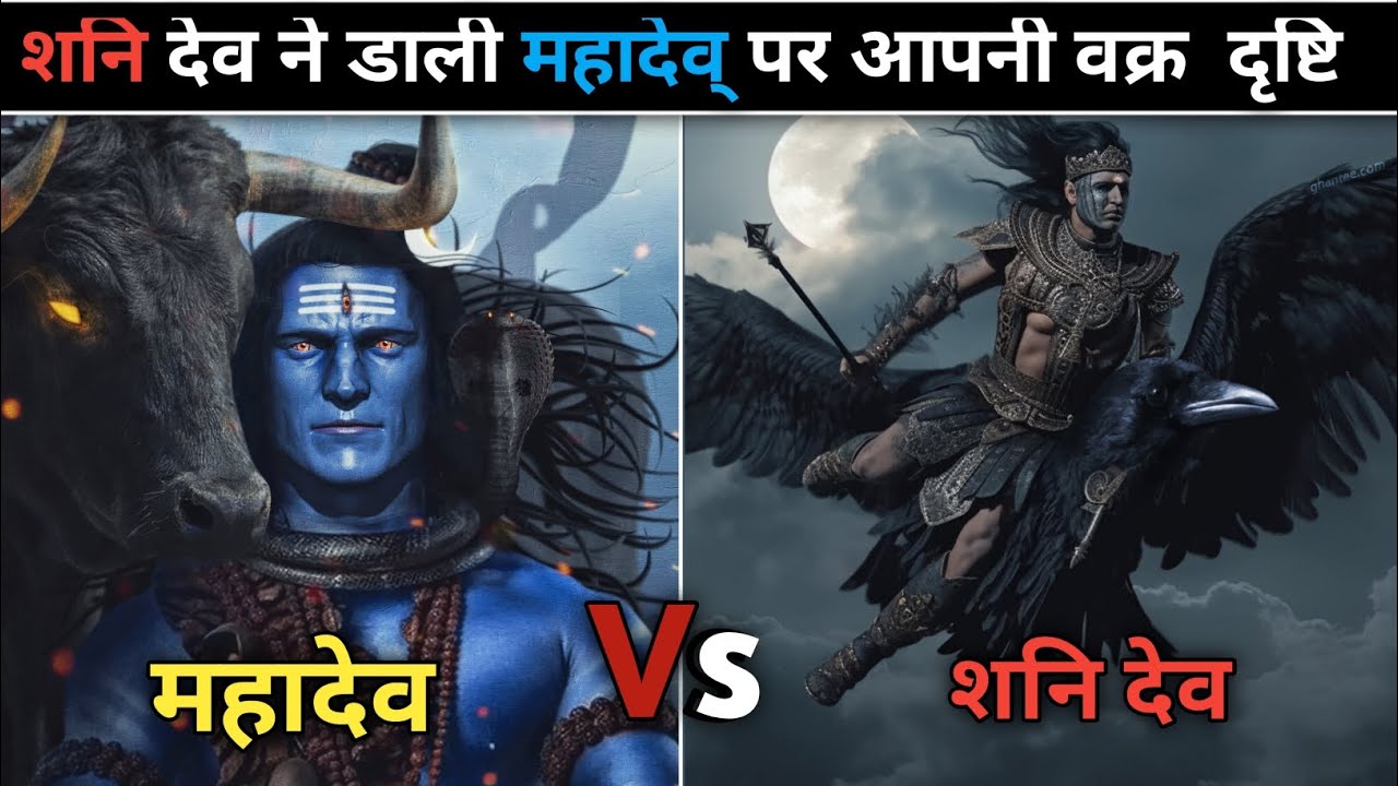 शनि देव ने डाली महादेव् पर अपनी वक्रदृष्टि Shani Dev cast his evil eye ...