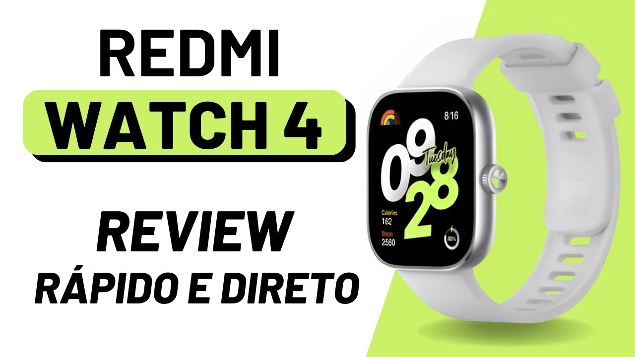 SMARTWATCH REDMI WATCH 4 REVIEW - VEJA TUDO QUE ELE PODE FAZER - YouTube