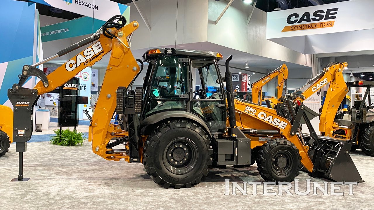 New CASE 580 Super N WT Backhow Loader at CONEXPO 2020 - YouTube