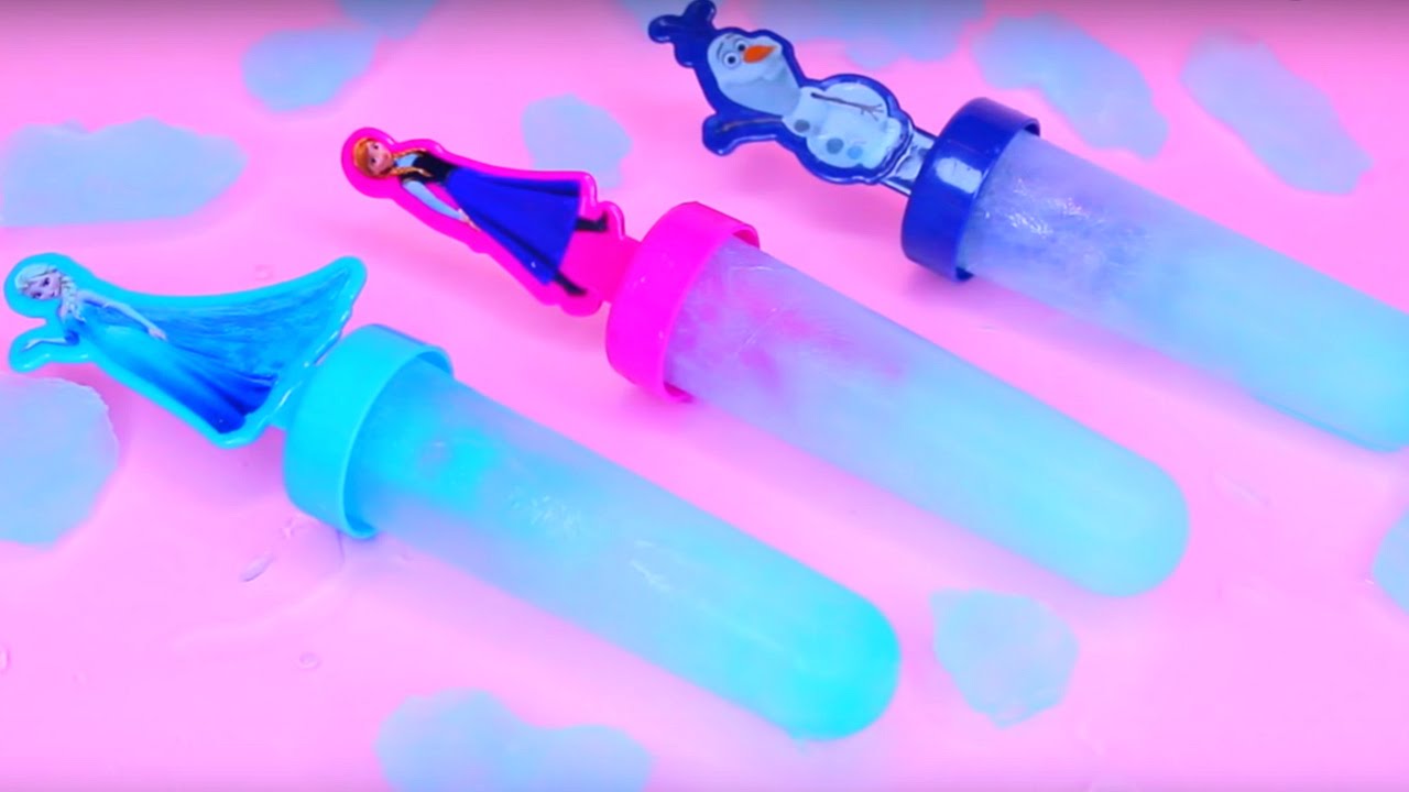 Frozen Popsicles! How to Make Gradient Blue Elsa Popsicle! - YouTube
