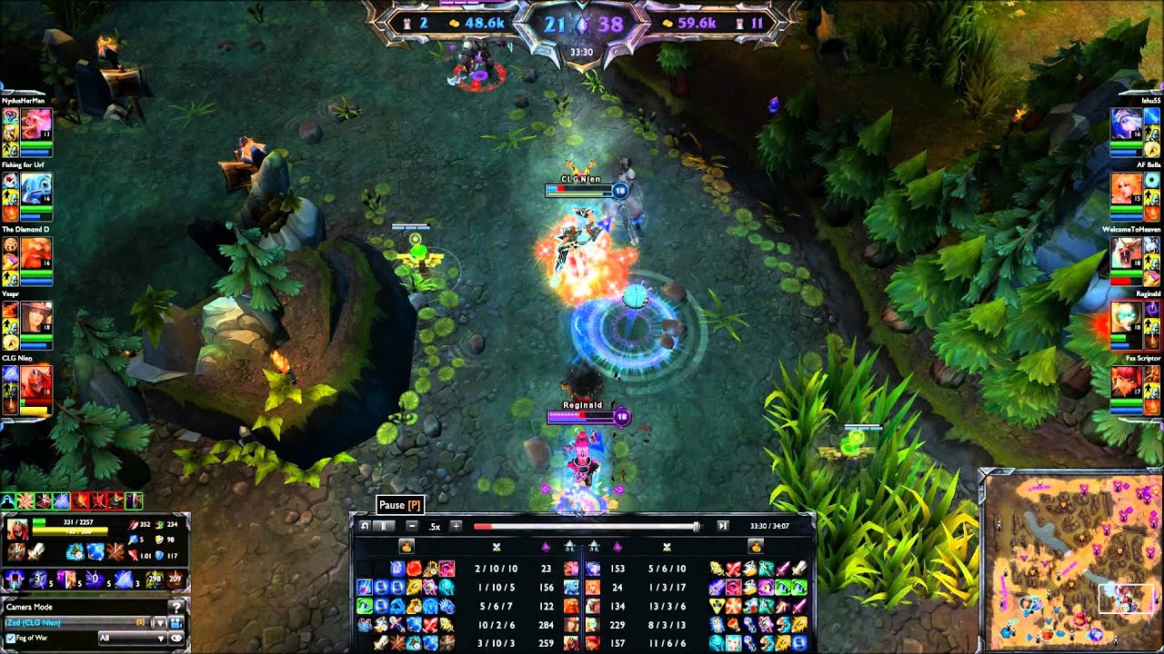League of Legends 1v1 CLG Nien Vs TSM Reginald - YouTube