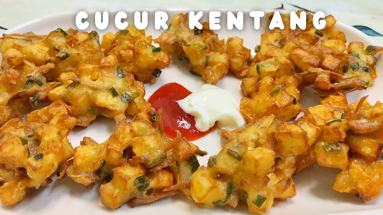 Cucur kentang sedap rangup di luar lembut d dalam, Mudah & ringkas ...