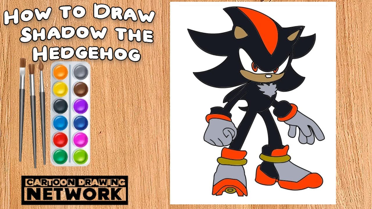 🎨 ️ Drawing Shadow the Hedgehog: Sonic's Mysterious Rival | Cartoon ...