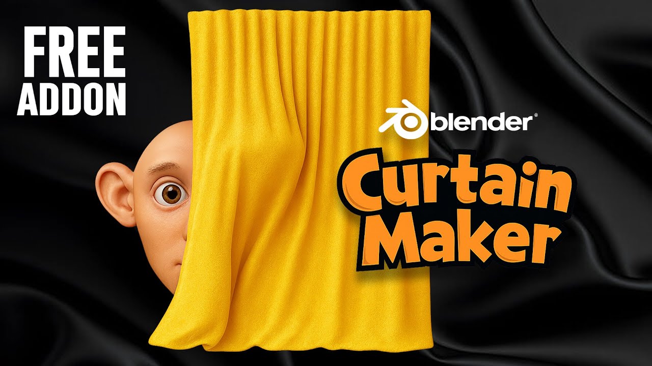 How to Use Curtain Maker Pro in Blender | Free Add-on Tutorial - YouTube