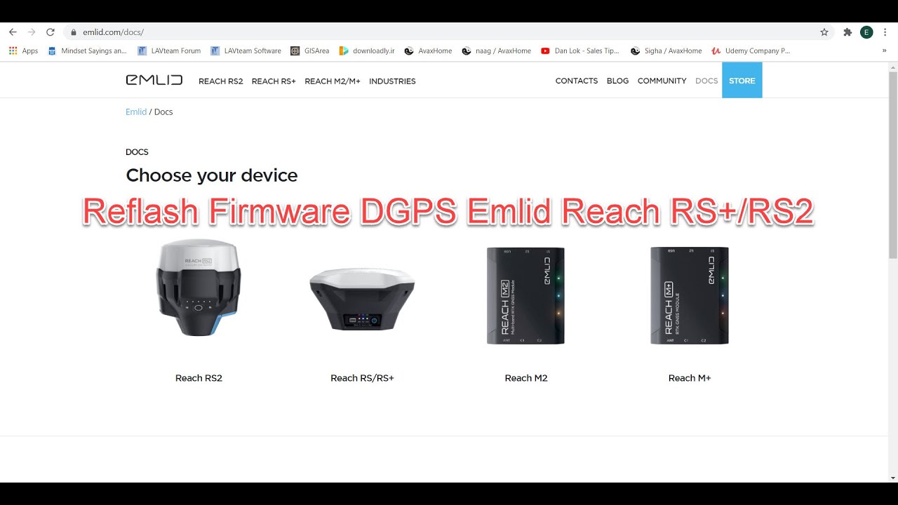 01- របៀប Reflash Firmware DGPS Emlid Reach RS+/RS2 - YouTube