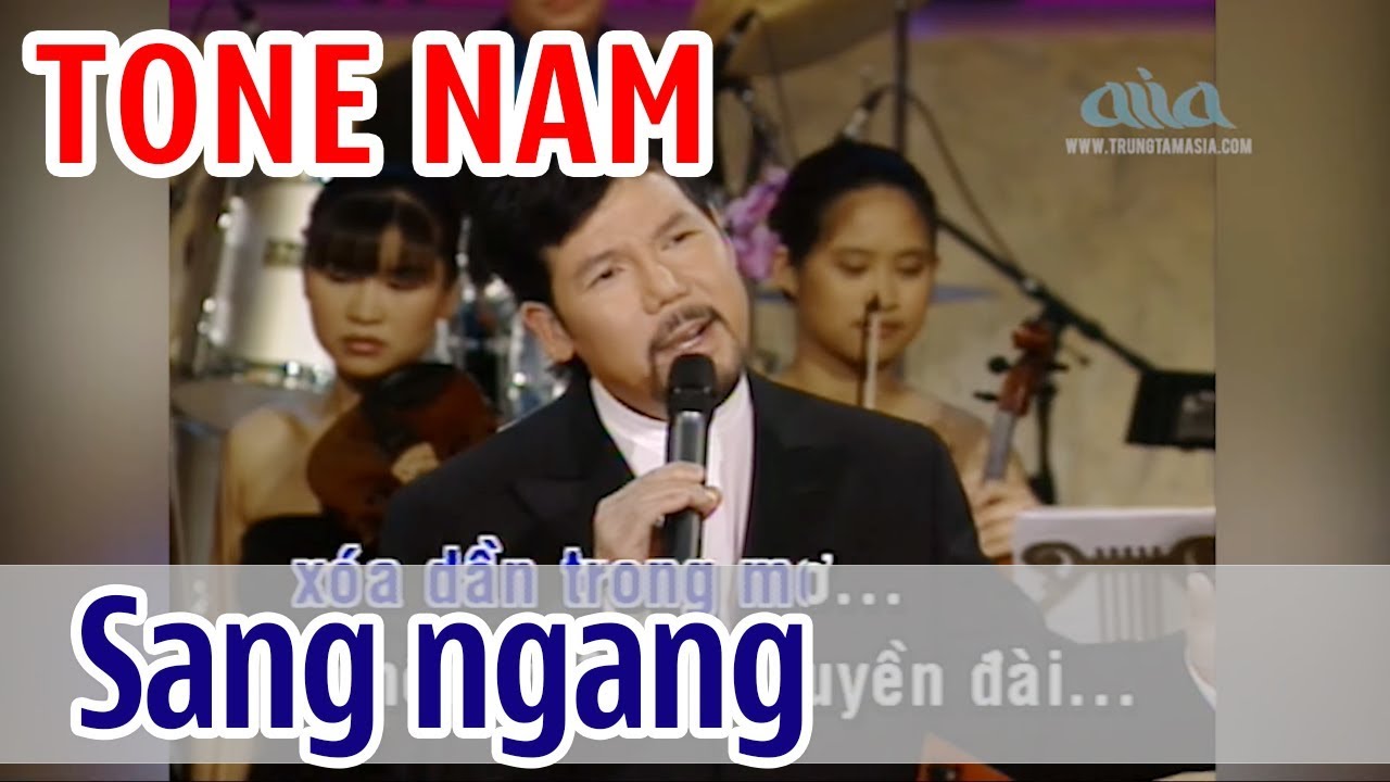 Sang Ngang KARAOKE - Vũ Khanh | Tone Nam | Asia Karaoke Beat Chuẩn ...