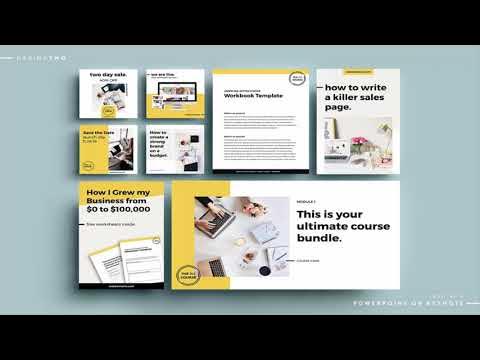 C2 PowerPoint Course Bundle | Template PSD - YouTube