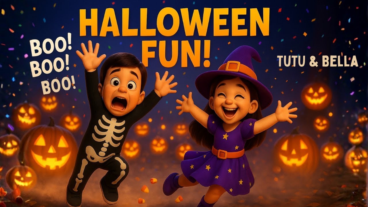 Halloween Boo Boo Boo 🎃 | Funny Halloween Song for Kids | 3D Animated ...