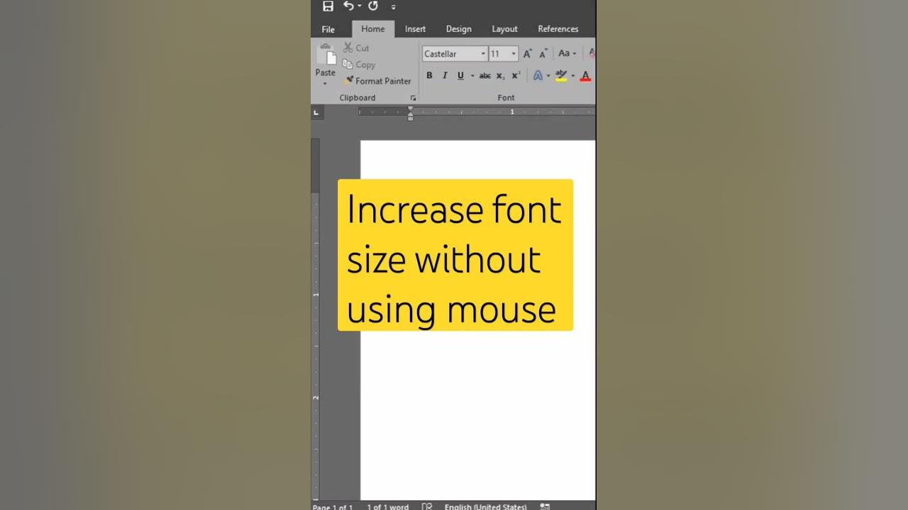 increase font size without using mouse | How to grow font | how to increase font #trending # ...