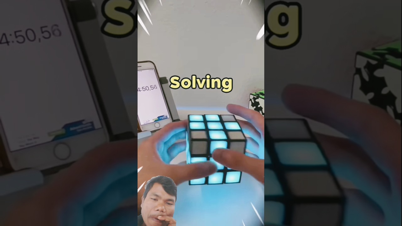 This cube LIGHTS up!💡💡 #rubikscube #cubing #cubelife #cuberdeep #cubinginspiration #rubik # ...