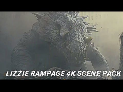 Lizzie rampage 4k scene pack Al upscale resale #godzilla #kong 