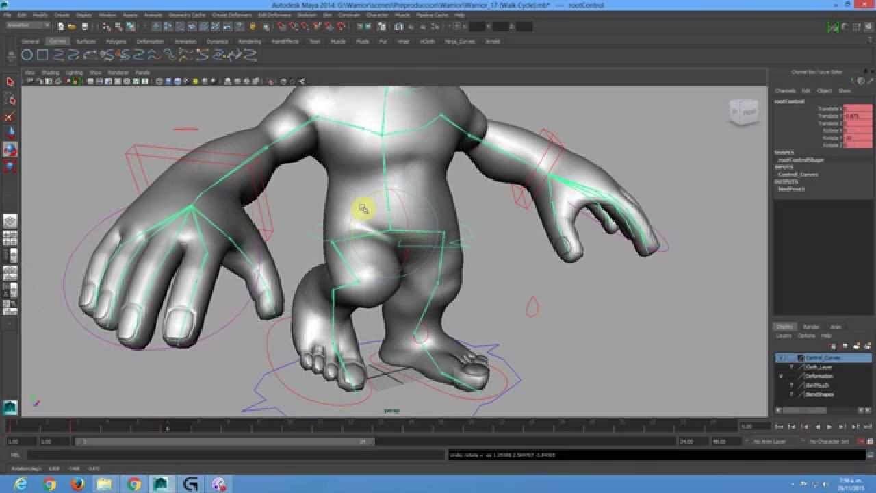 Tutorial - Walk Cycle 1 (Blocking) - (Work in Progress - Part 1) - YouTube