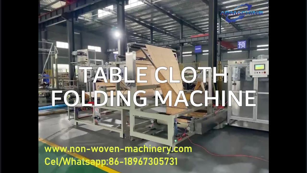 Non Woven Table Cloth/Table Sheets Folding Machine | Non Woven Table ...