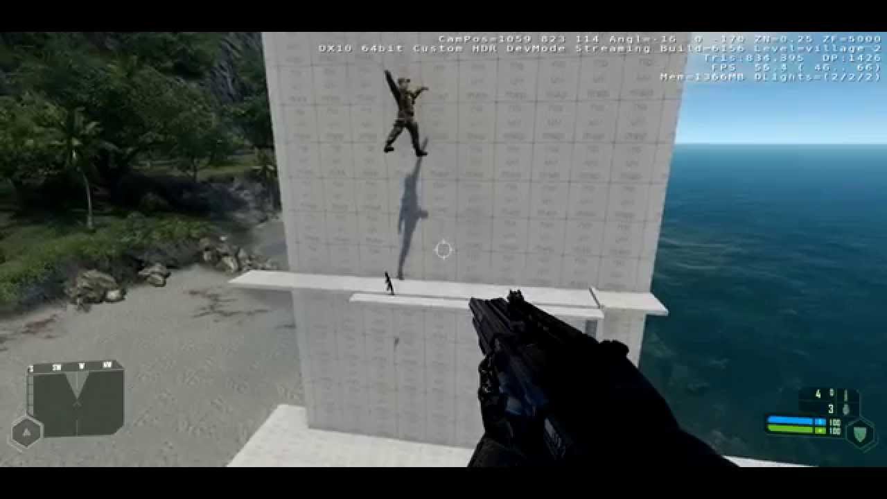 Crysis upward NPC Gauss rifle launch demo - YouTube