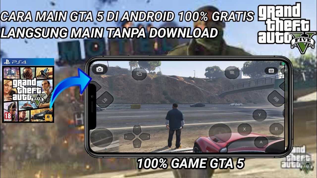 Cara Main Game GTA 5 Di HP android Ukuran Kecil Terbaru 2024 - YouTube