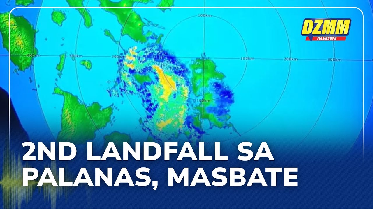 'Opong' makes 2nd landfall in Palanas, Masbate | DZMM Teleradyo (26 September 2025) - YouTube