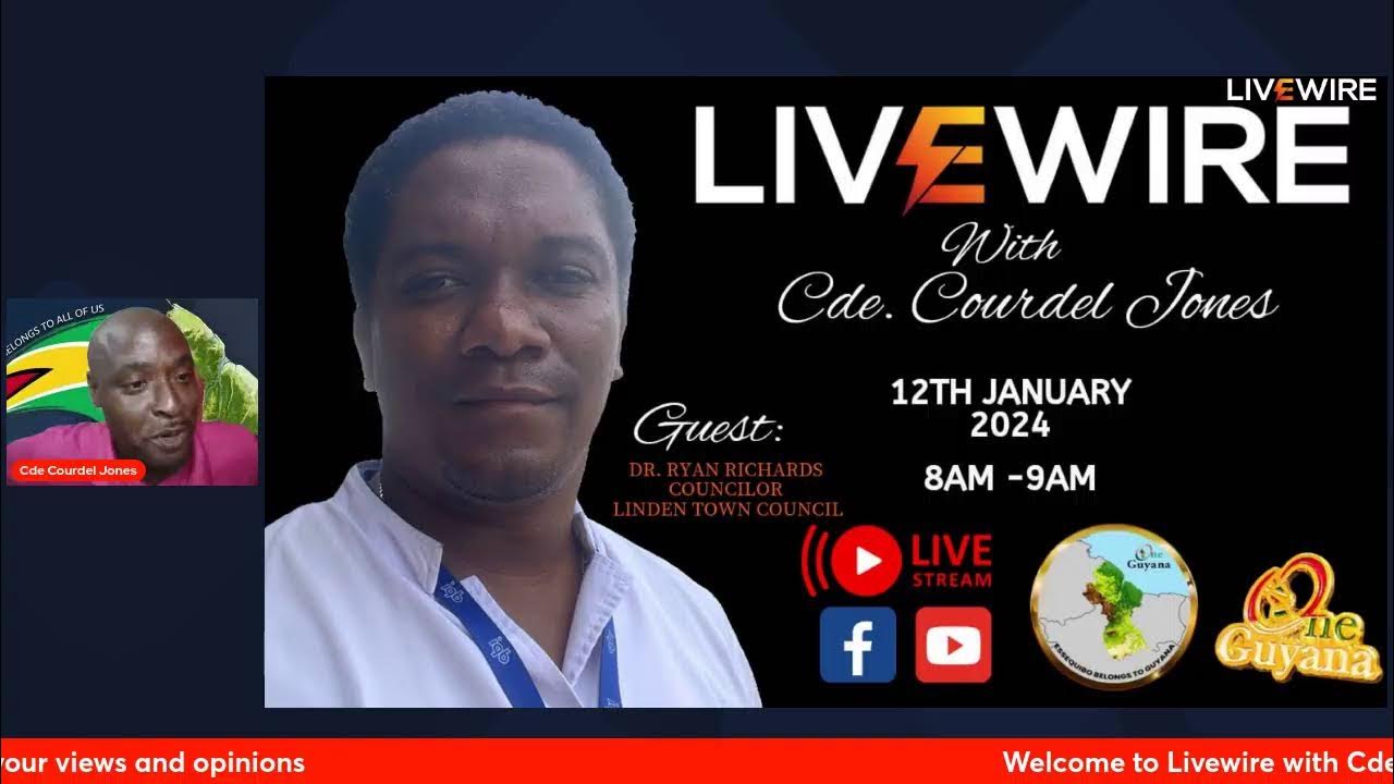 LIVEWIRE with Cde. Courdel Jones 11/01/2024 - YouTube LIVEWIRE with Cde. Courdel Jones 11/01/2024 - YouTube