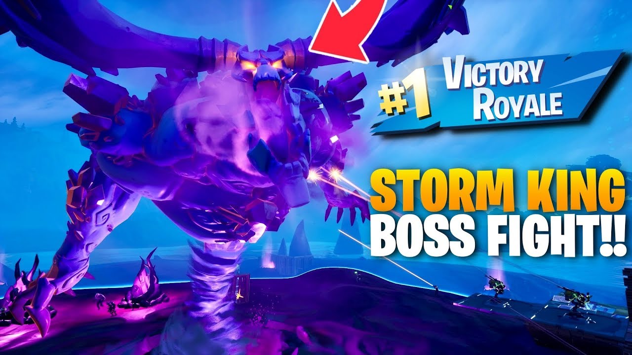"DEFEATING" THE STORM KING IN "FORTNITEMARES" 2019 || STORM KING BOSS ...