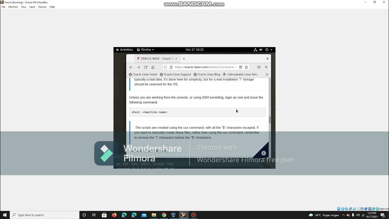Tutorial Instalasi Oracle Database 21c dalam Oracle Linux - YouTube
