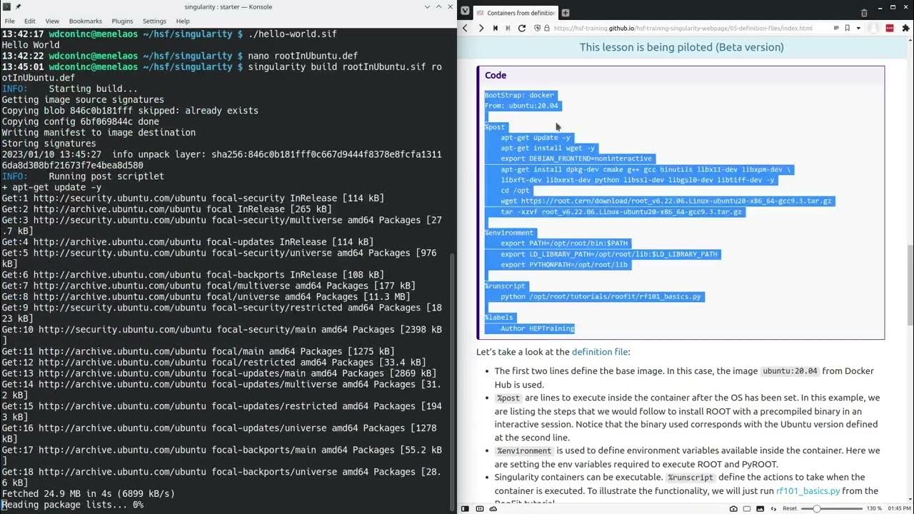 Intro to Singularity/Apptainer #4 - Definition files - YouTube