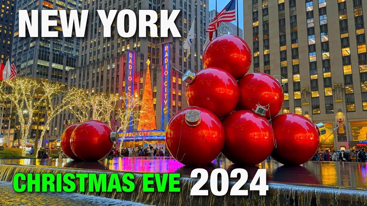 New York City LIVE Manhattan Christmas Eve 2024 (December 24, 2024 ...