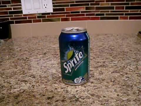 Opening a sprite can - YouTube