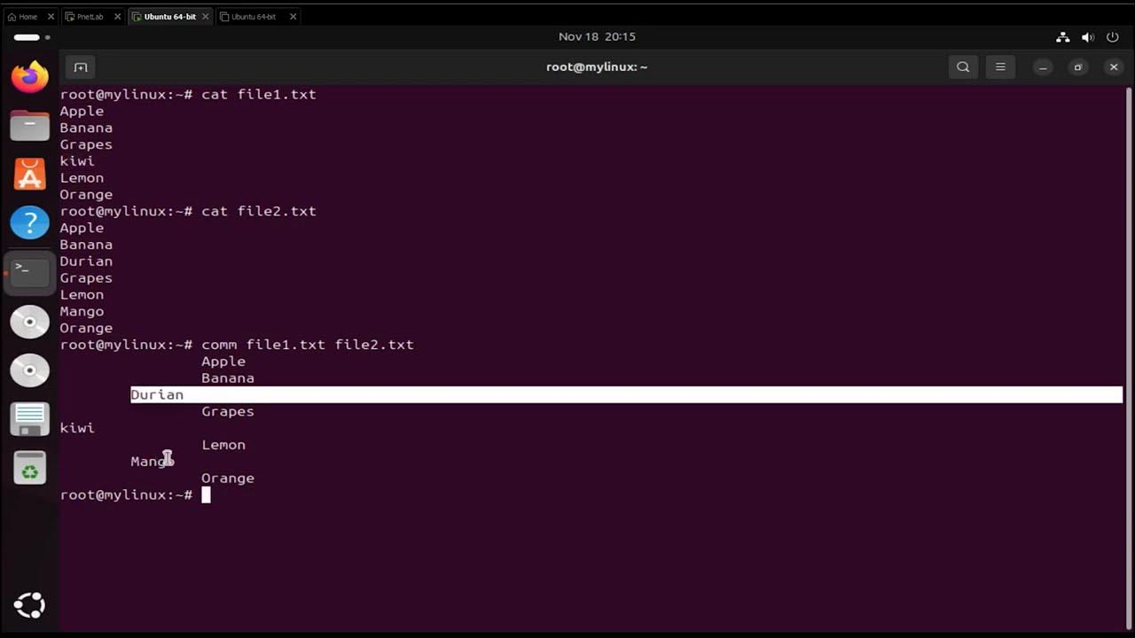 'COMM' Linux Commands Part-36 #linux #networking #linuxadministration #firewall #education - YouTube