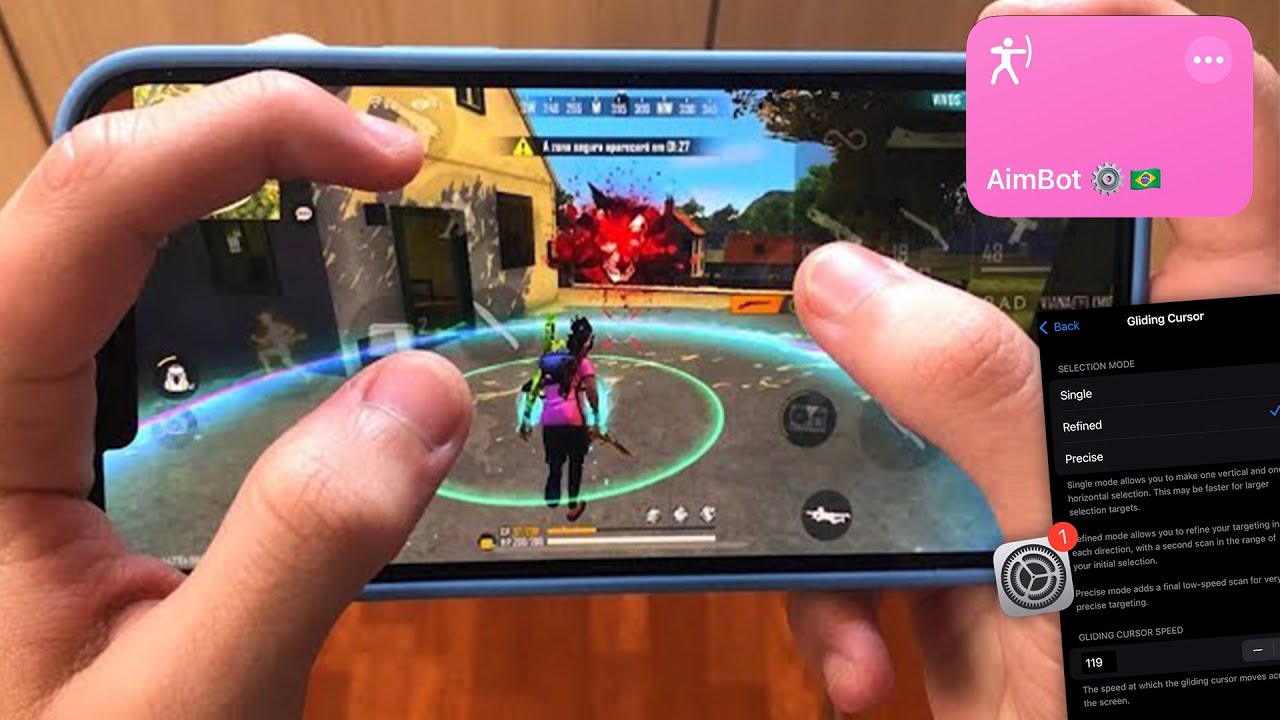 iPhone XR Settings Free Fire 🔥 - YouTube