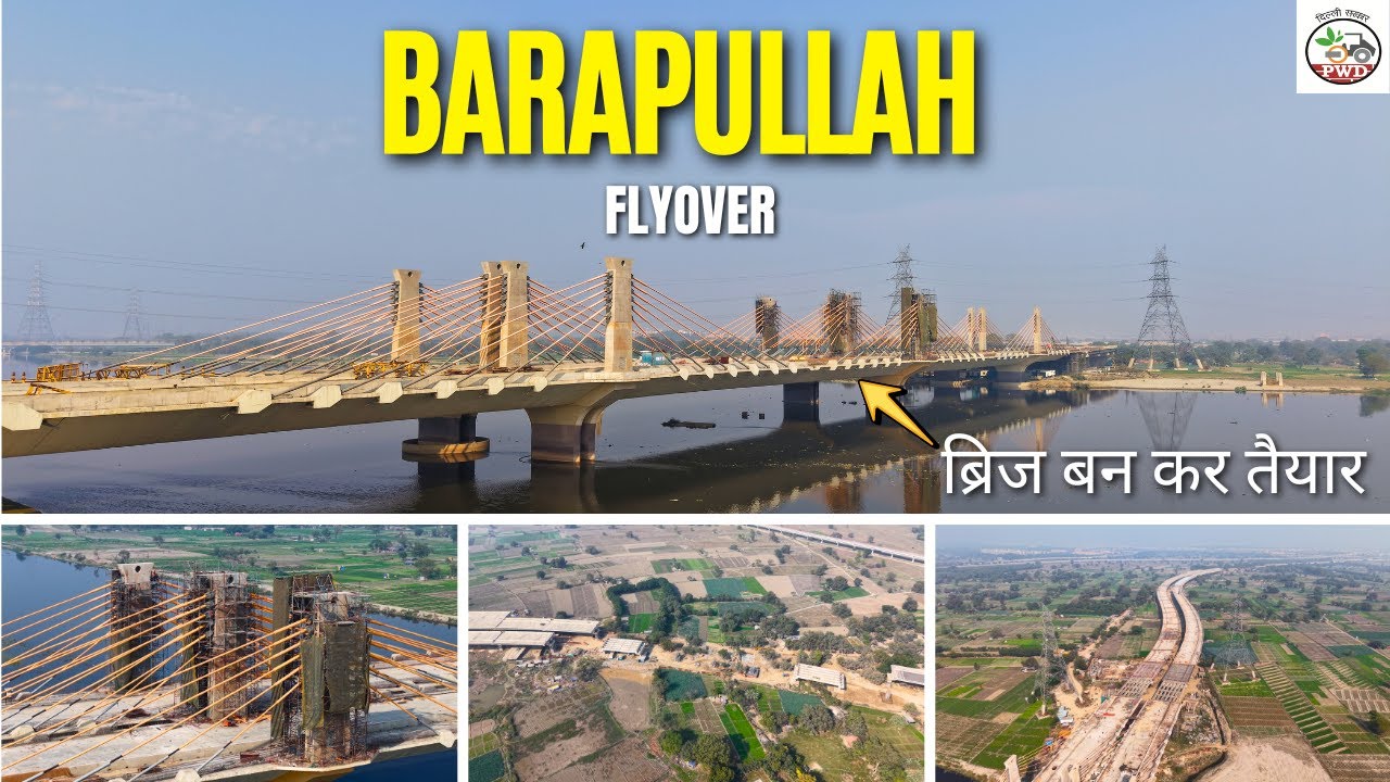 Barapullah Flyover : Phase-3 | Is Completion Still 1 Year Away?⏳🐌 | Dec ...