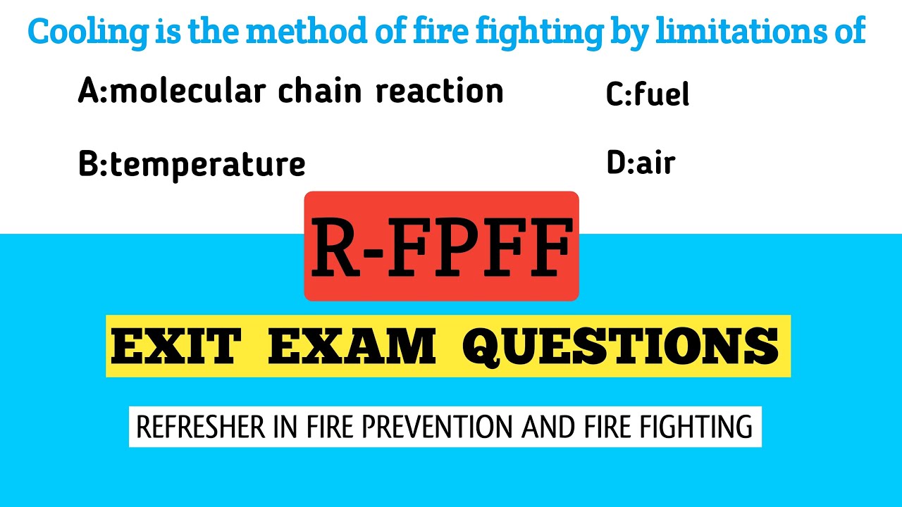 STCW Refresher Fire Fighting|Advanced Fire 🔥 Fighting EXIT Exam| EXIT ...