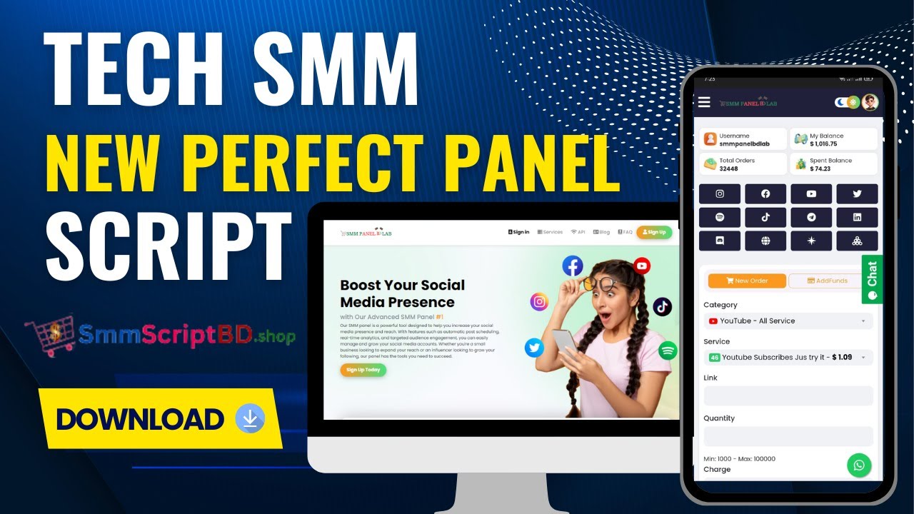 Tech SMM Perfect Panel Letest Script || New SMM Panel Script ...