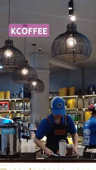 K COFFEE Phúc Sinh hệ thống cửa hàng - màu sắc chủ đạo xanh dương đậm và xanh lá @KCOFFEE - YouTube