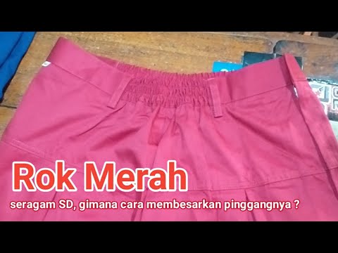 cara membesarkan pinggang rok seragam sekolah tanpa menambal. #SD#SMP#SMA
